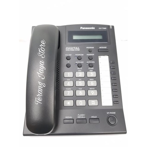 Jual Telepon Digital Panasonic KX-T7665 Telepon Key Master Pabx (Hitam) | Shopee Indonesia