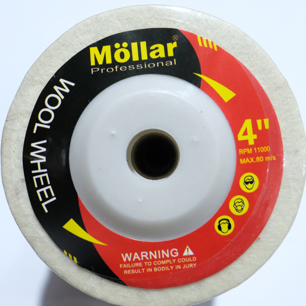 Jual MOLLAR WOOL WHEEL Mata Gerinda Poles Mollar 4 Inch / Wool Wheel ...