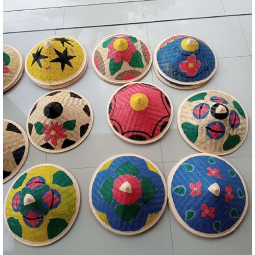 Jual Caping Petani Motif Unik MURAH / Topi Caping Petani / Caping Lukis ...