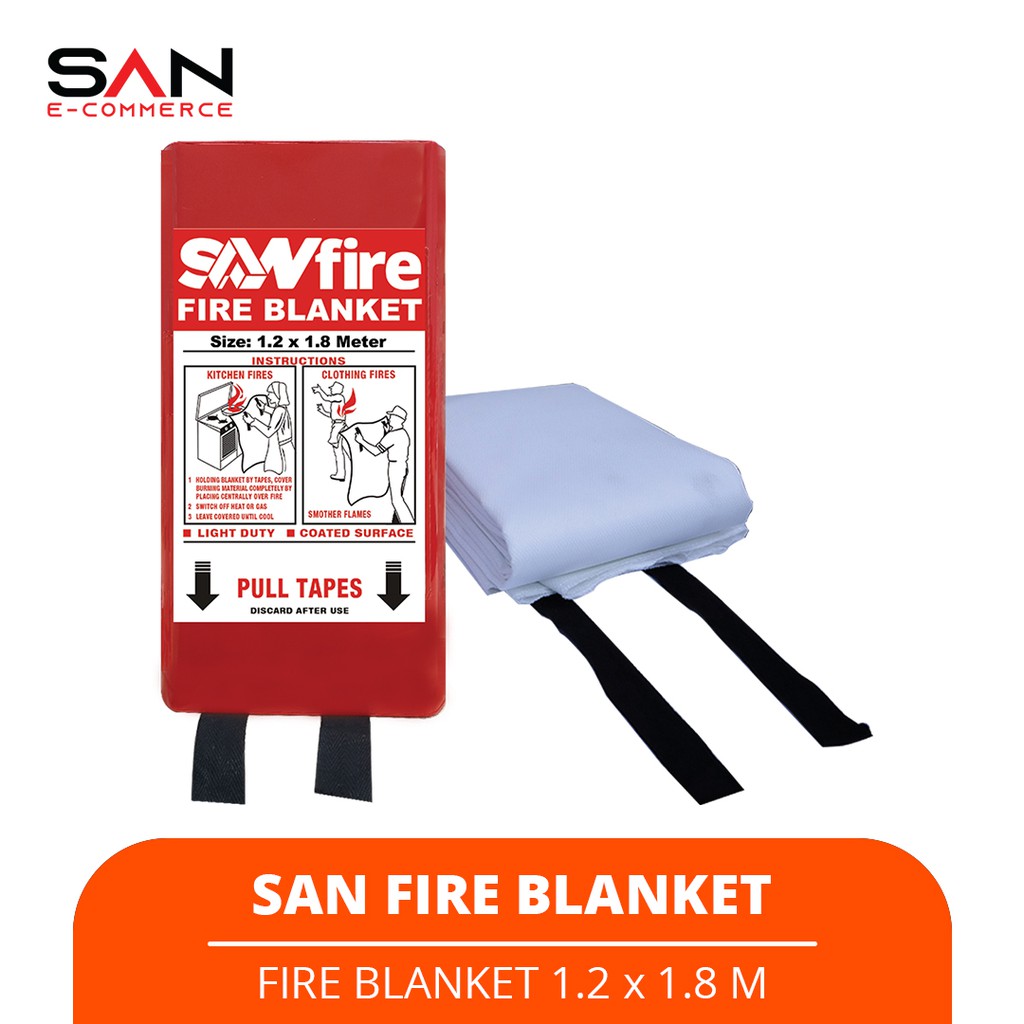 Jual SAN Fire Blanket - Selimut Api Untuk Kebakaran Dapur | Shopee ...