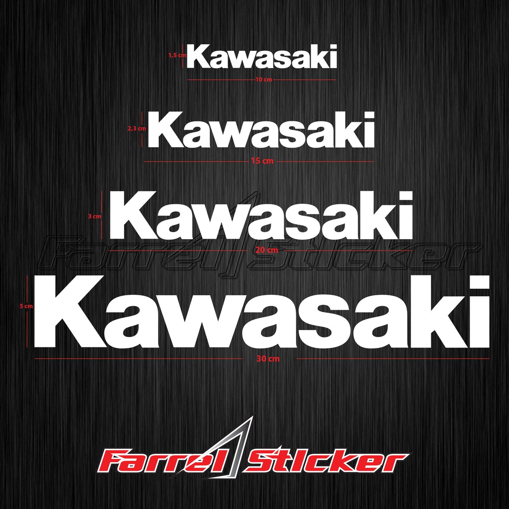 Jual stiker KAWASAKI sticker KAWASAKI all size | Shopee Indonesia