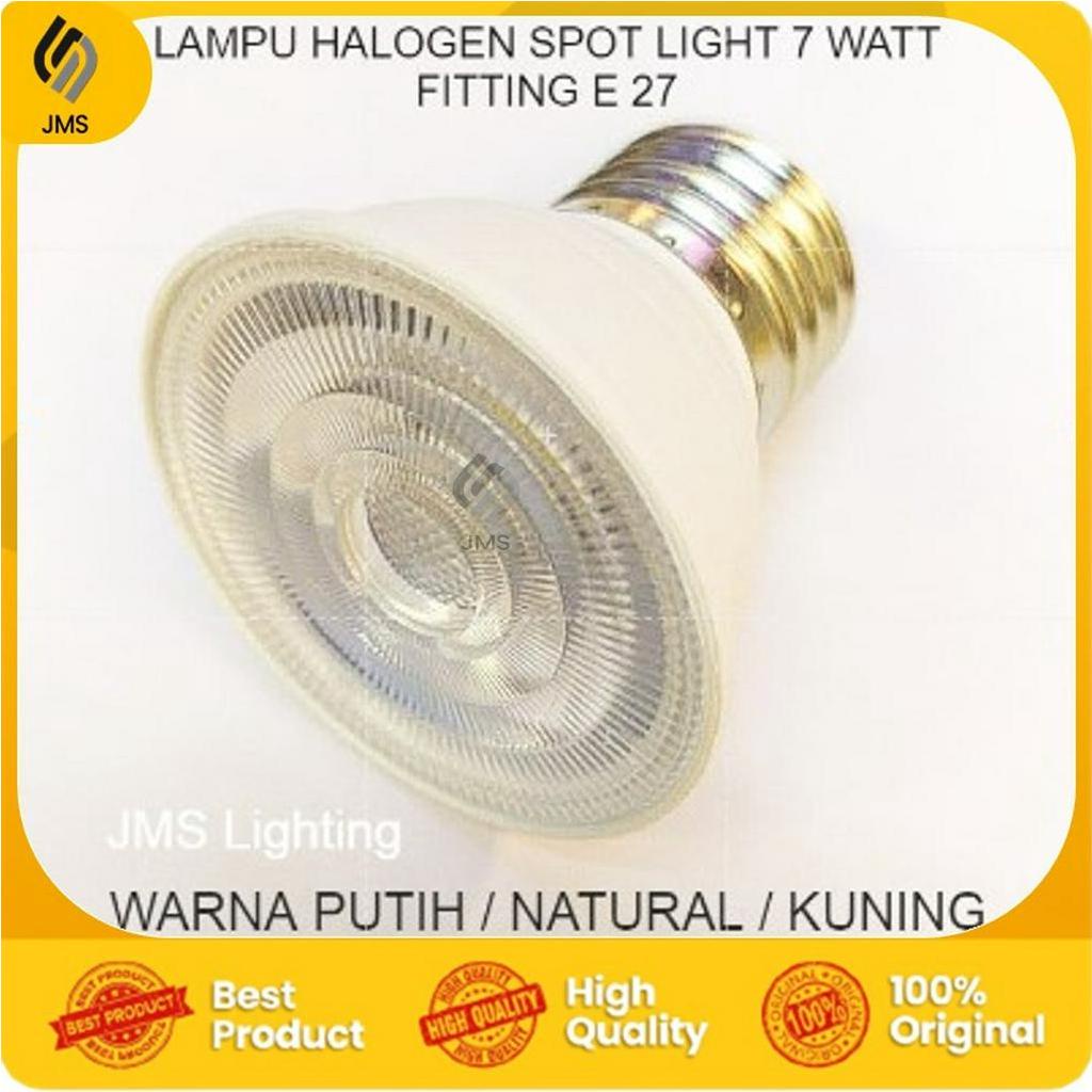 Jual LAMPU HALOGEN SPOTLIGHT LED 6W 7WATT FITTING E27 7 WATT COB SOROT 7W LAMPU SPOT LIGHT TUSUK ...