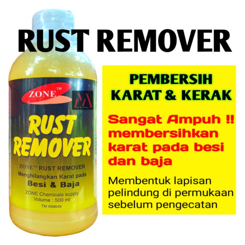 Jual Rust Remover Pembersih Karat dan Kerak pada permukaan besi, baja, alumunium, kuningan ...