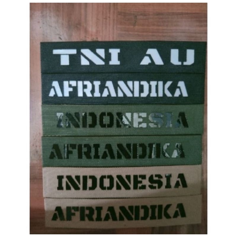 Jual PATCH LASER SATU SET NAMA DAN TNI AD | Shopee Indonesia