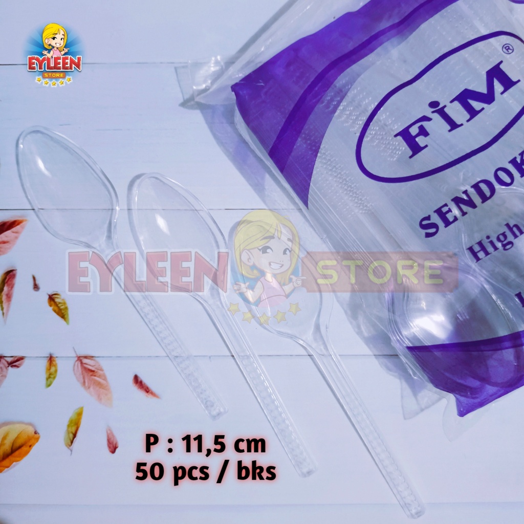 Jual Sendok Puding Bening / Sendok Teh / Sendok Dessert isi 50 pcs ...