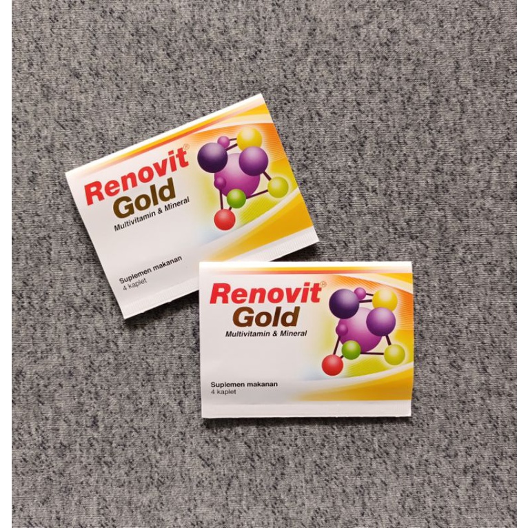 Jual RENOVIT GOLD STRIP - Multivitamin | Shopee Indonesia