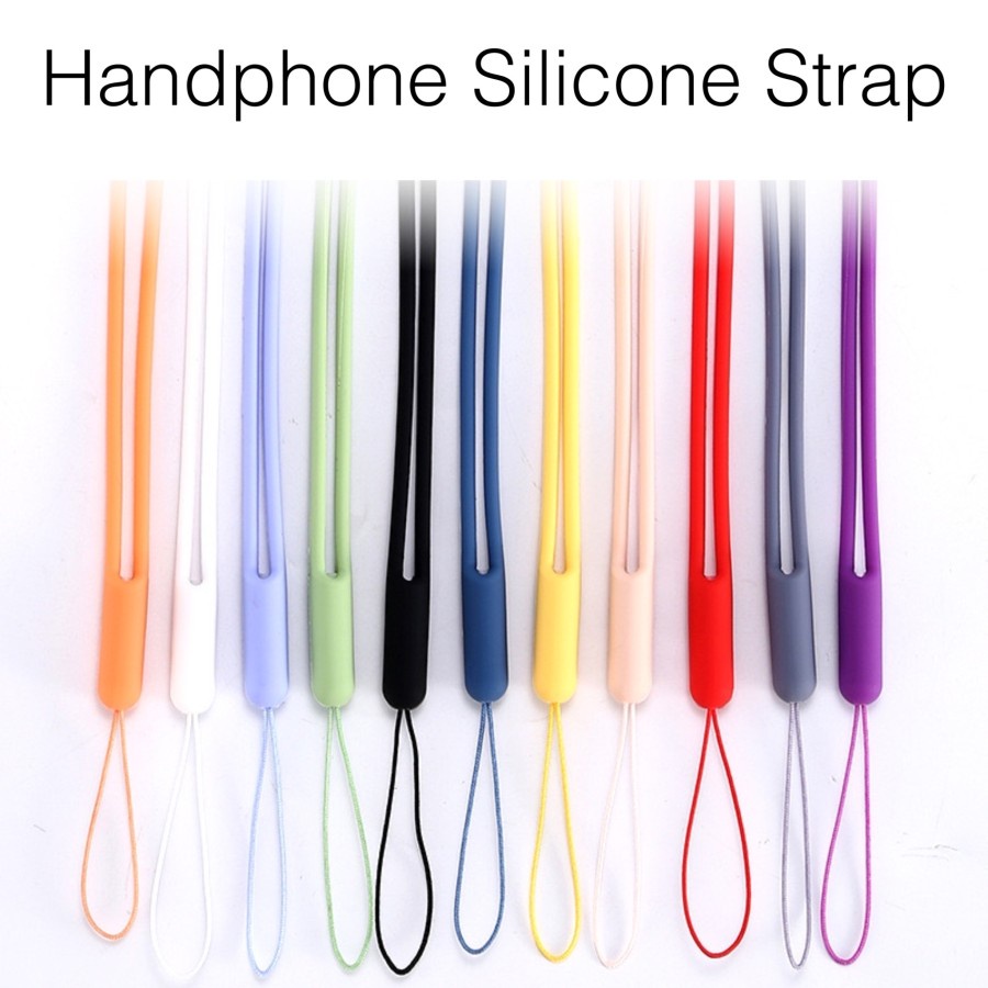 Jual Handphone Strap Tali Gantungan HP Silikon Silicone Lanyard PREMIUM ...