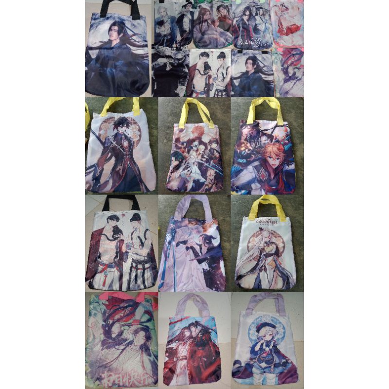 Jual totebag anime MXTX/Genshin impact/Custom | Shopee Indonesia