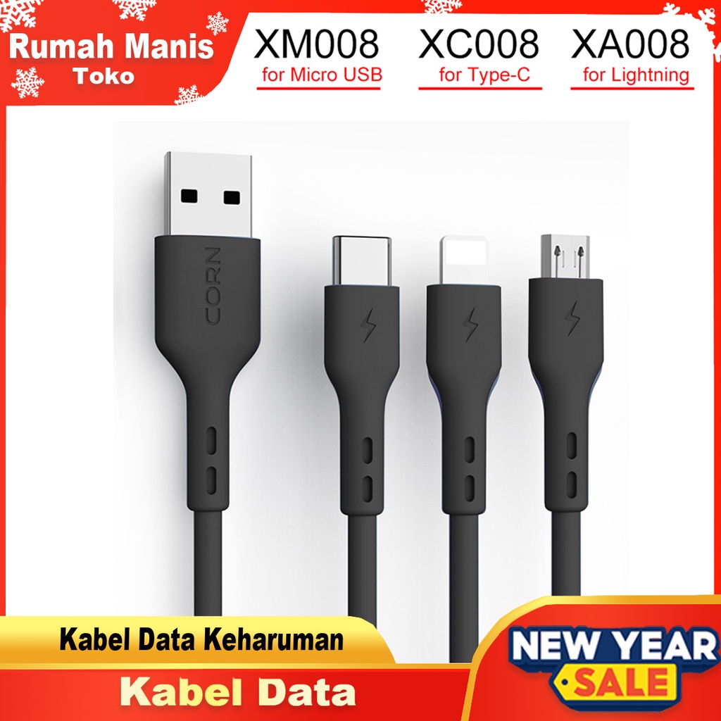 Jual CORN Kabel Data 1M Fast charging Cable QC 3.0 Quick Charge ...