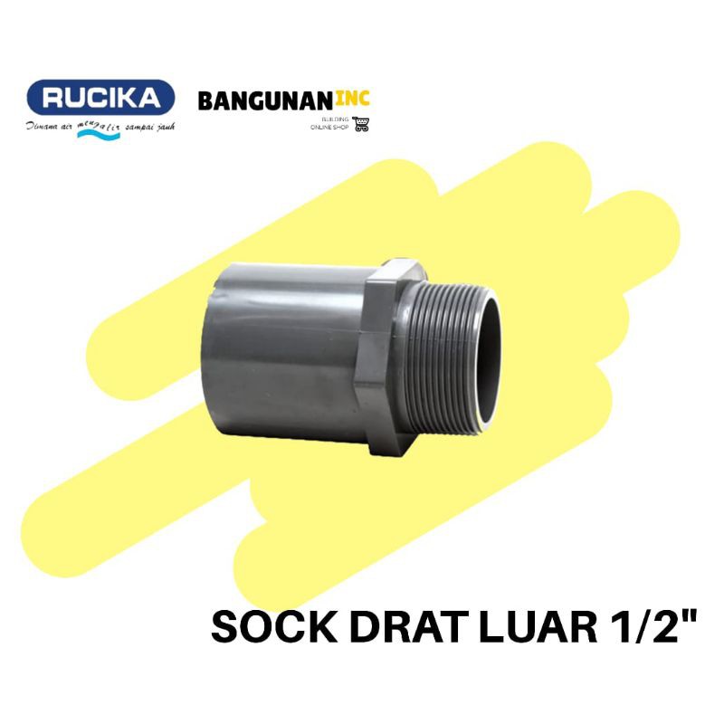 Jual SOK DRAT LUAR 1/2 INCH RUCIKA - SOCKET DRAT DALAM - SAMBUNGAN PIPA DRAT 1/2" | Shopee Indonesia