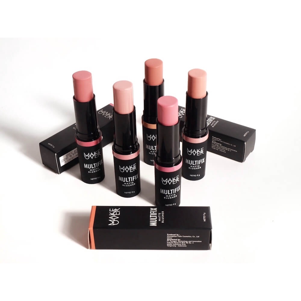 Jual Make Over Makeover Multifix Matte Blusher Blush On Stik | Shopee ...