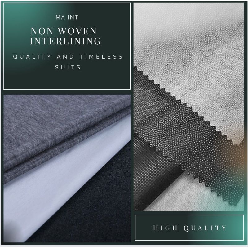 Jual Non Woven Fusible Interlining Thermal Bond Single Dot Interlinings ...