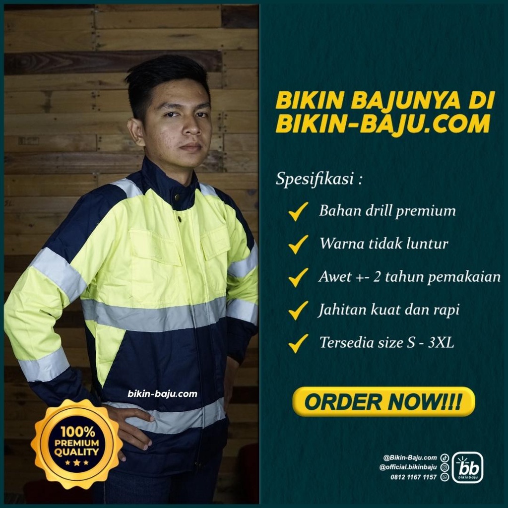 Jual Jaket Safety - Baju Safety - Safety - Jaket Safety K3 - Wearpack ...
