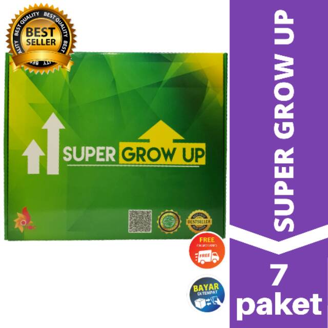 Jual ( SUPER GROW UP ) Ori susu + capsul peninggi badan -kemasan 7 ...