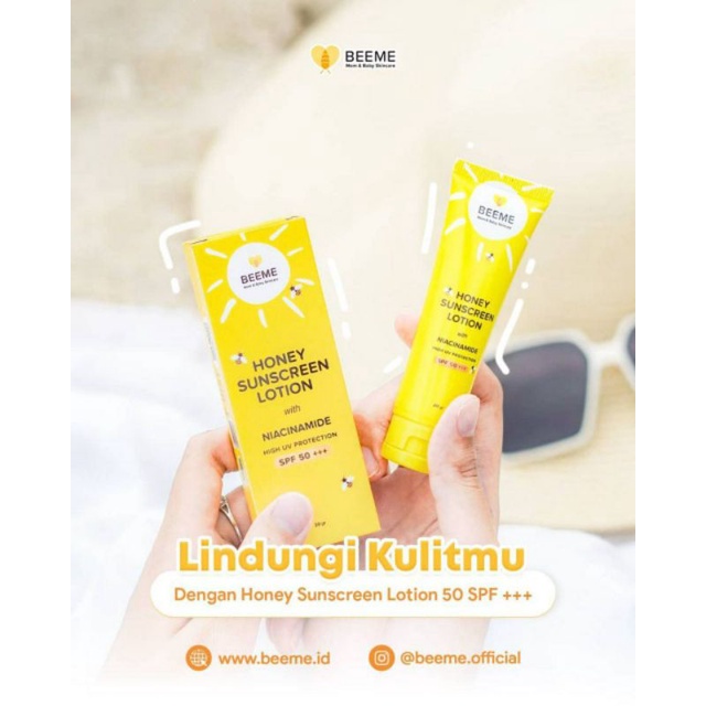 Jual Beeme Honey Sunscreen Lotion SPF 50 +++ | Shopee Indonesia