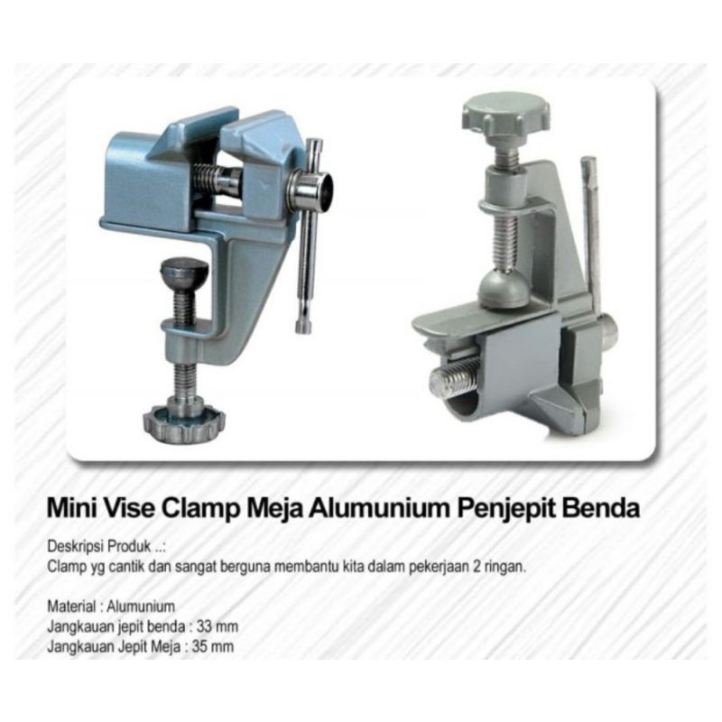 Jual Mini vase clamp meja aluminium penjempit meja | Shopee Indonesia