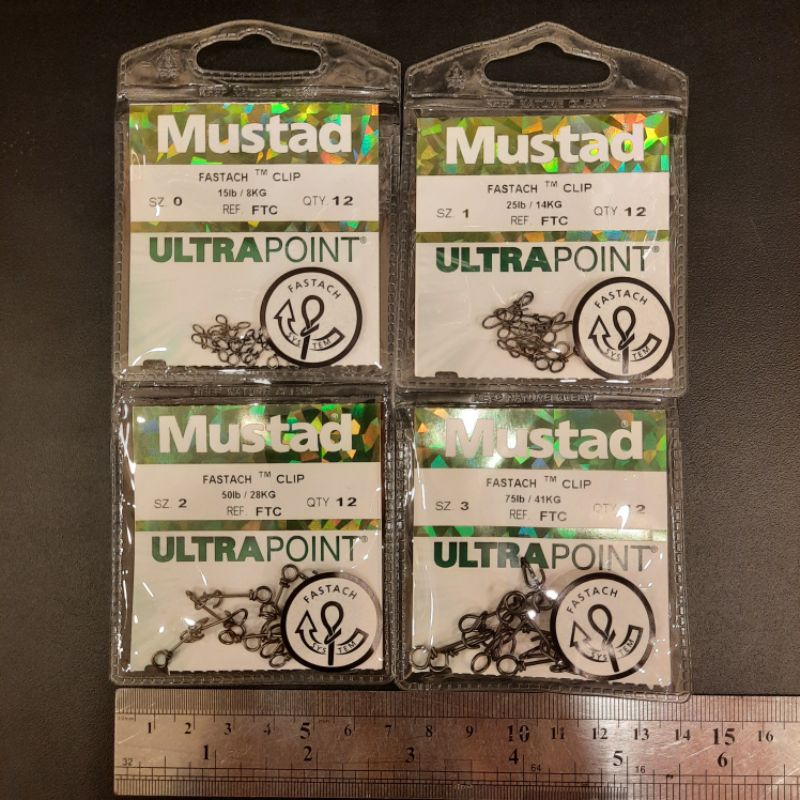 Jual Mustad Fastach Clip FTC Snap Pancing | Shopee Indonesia