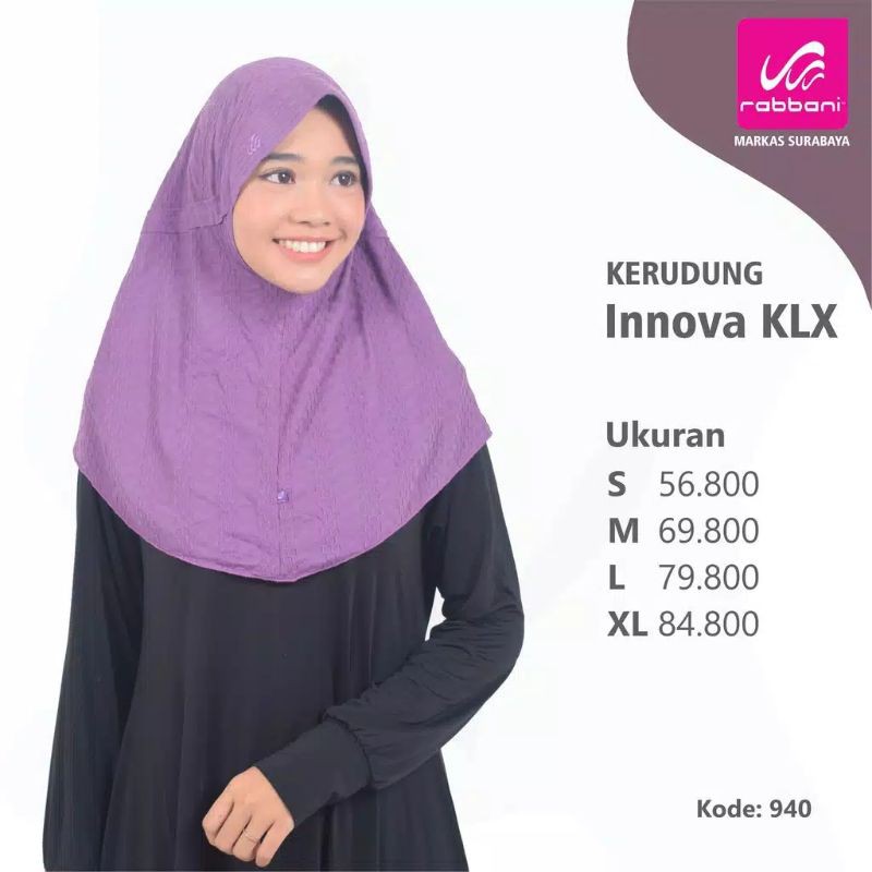 Jual Kerudung Sekolah Instan SD SMP SMA Innova KLX Rabbani ORI | Shopee Indonesia