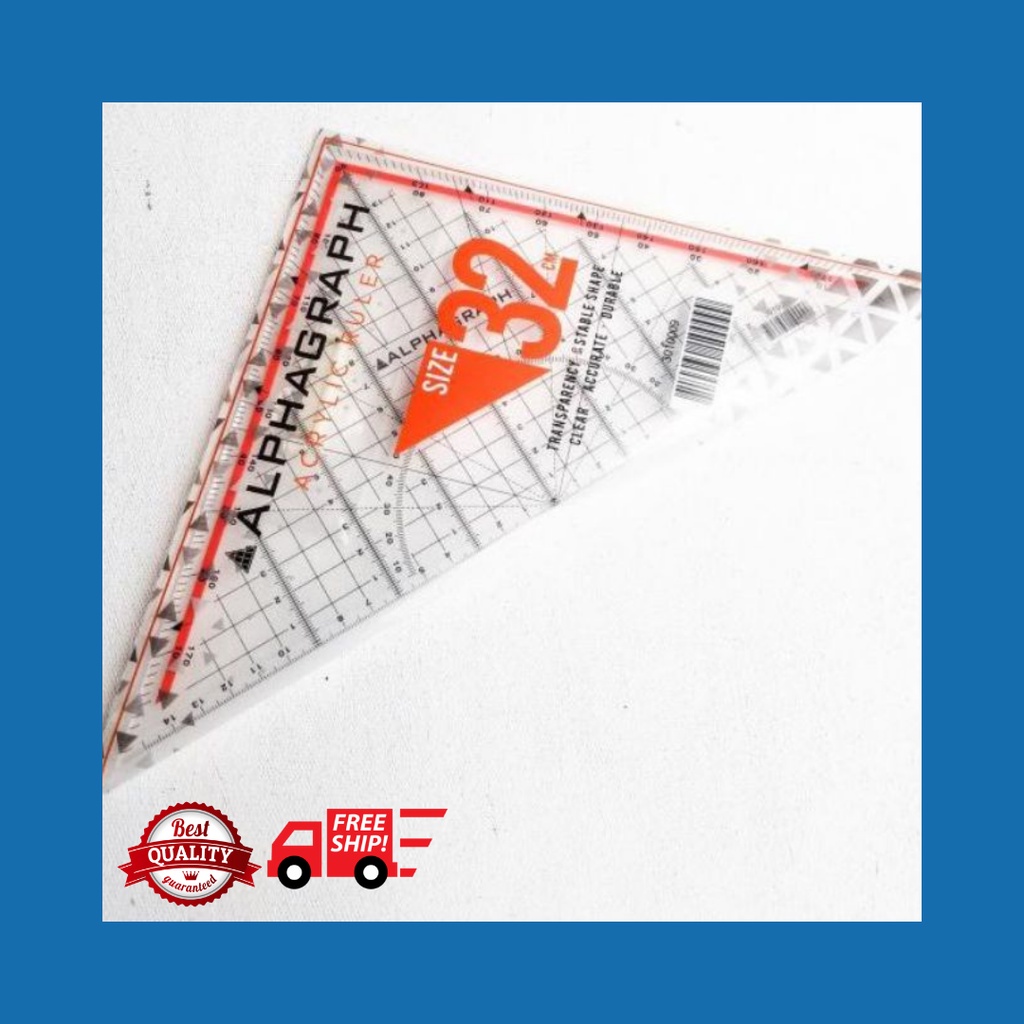 Jual PENGGARIS SEGITIGA ALPHAGRAPH 32CM 3010009 | Shopee Indonesia
