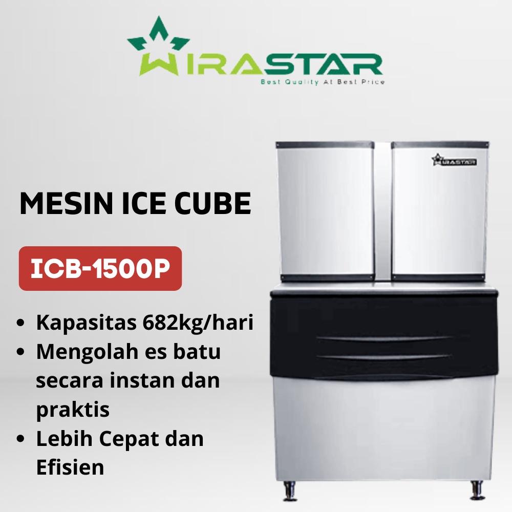 Jual Mesin Pembuat Es Batu / ICE CUBE MACHINE ICB-1500P (680kg/hari ...