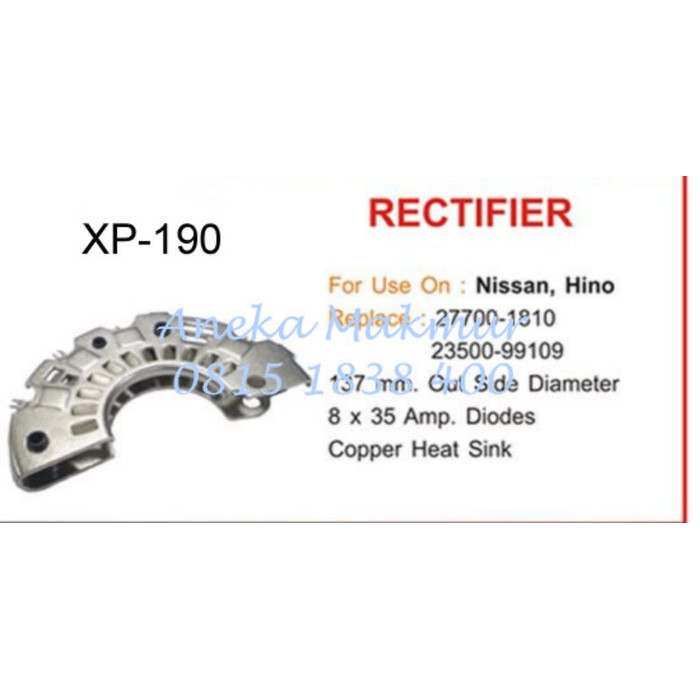 Jual Rectifier (Diode Ampere) Hino~XP-190 | Shopee Indonesia