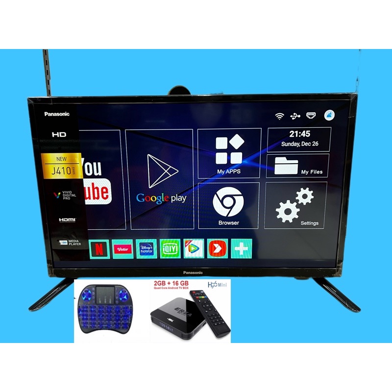 Jual PANASONIC 24 INCH TH-24J410G DTV ANDROID BOX VERSI 10 WIFI ...