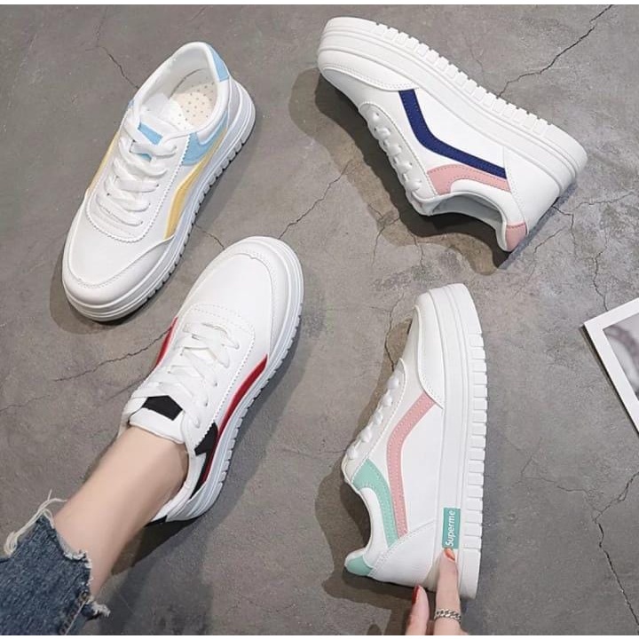 Jual Sepatu Wanita Sneakers Kasual OOTD Sport Shoes SPM-01 | Shopee ...