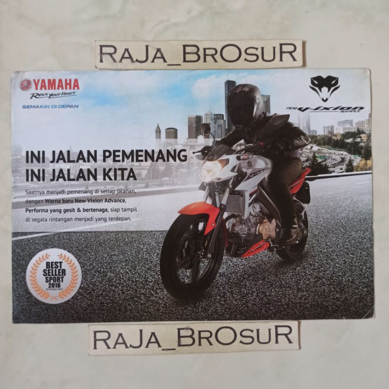 Jual Poster brosur katalog flyer Yamaha Vixion 2017 | Shopee Indonesia