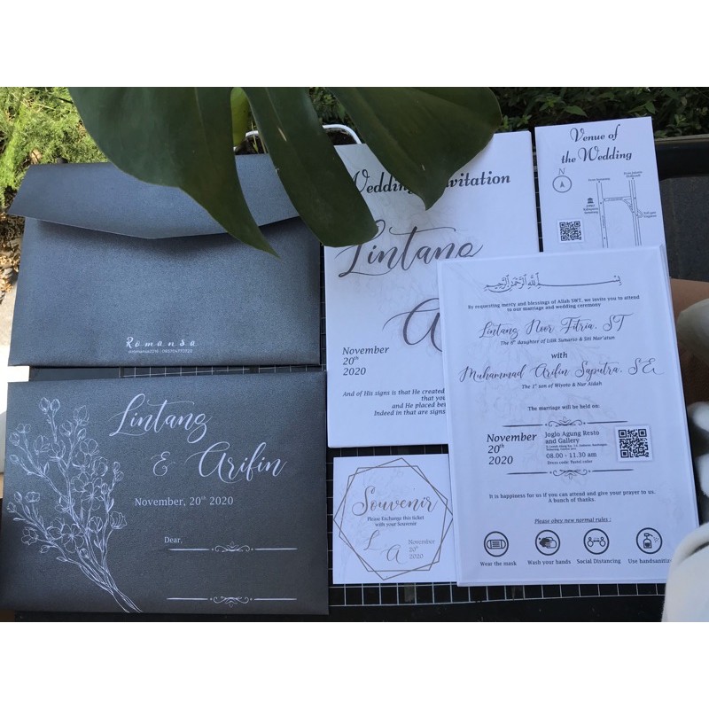 Jual Undangan hard Cover seri Grey | Shopee Indonesia