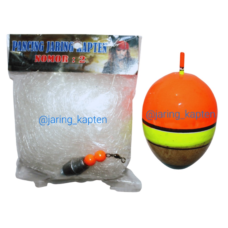 Jual KAPTEN Pancing Jaring Bom Net Ikan Nila 2 Meter Dan Kumbul ...