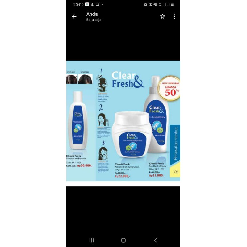 Jual clear n fresh | Shopee Indonesia