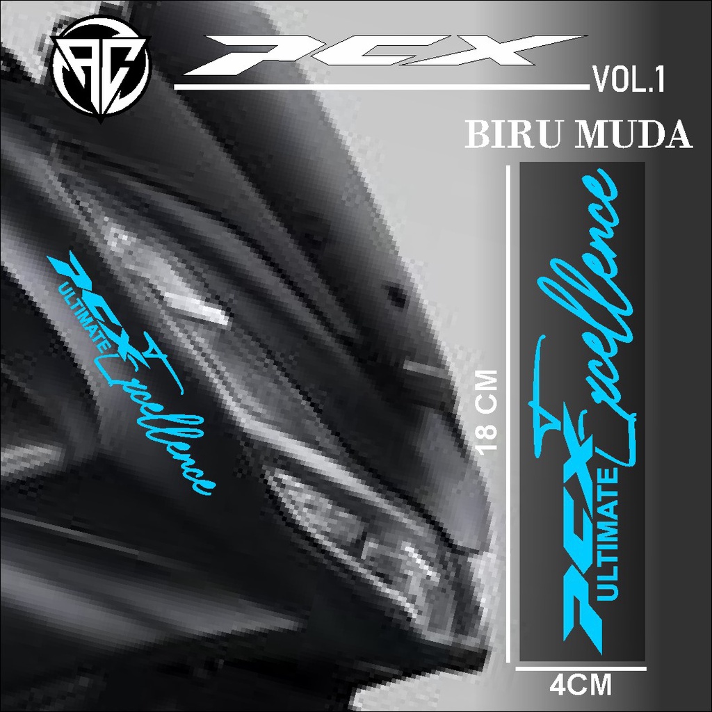 Jual Cutting Sticker PCX - Stiker Lis Variasi Motor Honda PCX Exceed ...