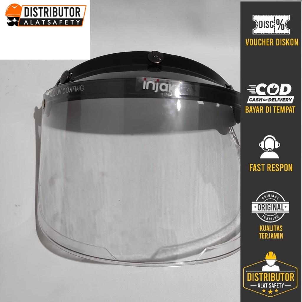 Jual KACA FACEHIELD COATING CLEAR UNTUK HELM FACE SHIELD PROYEK SAFETY ...