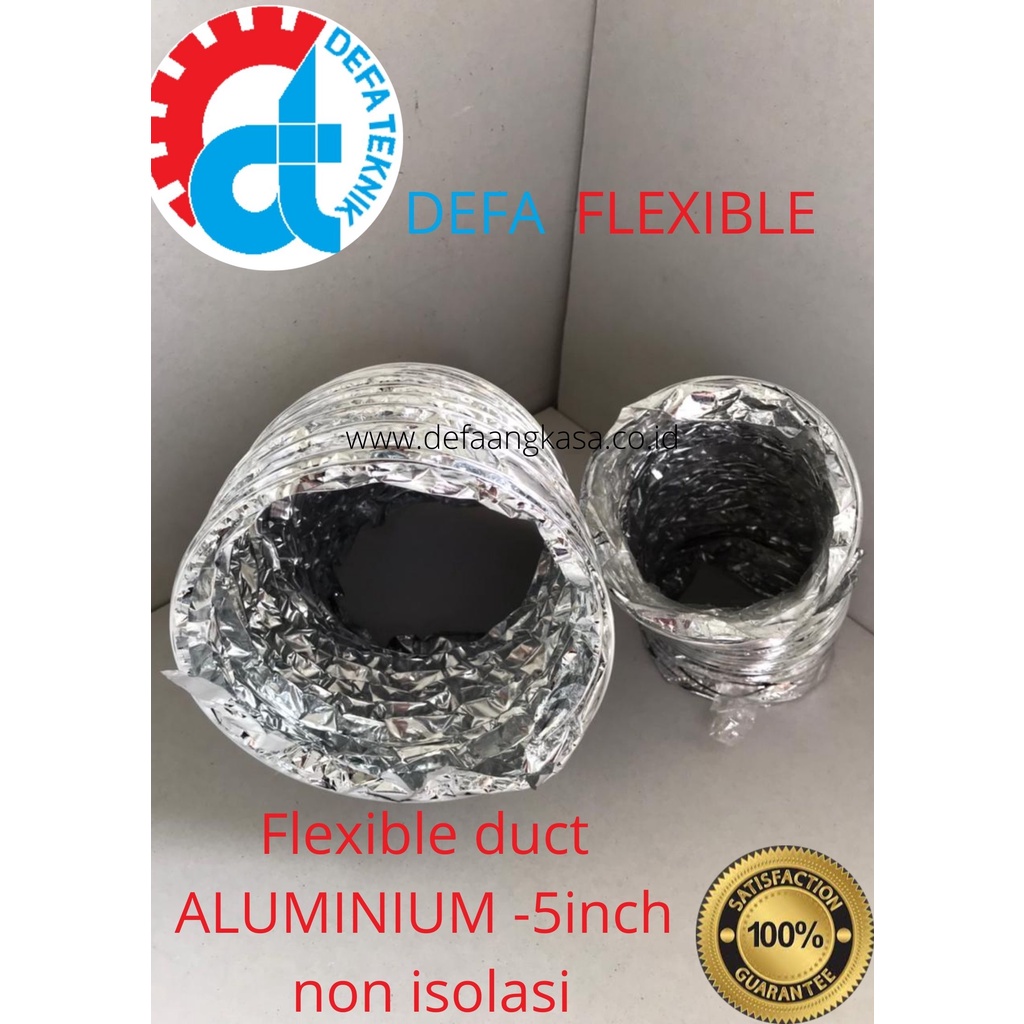 Jual Defa Flexible Duct / Flexible Duct 5 inch / Alumunium non isolasi ...