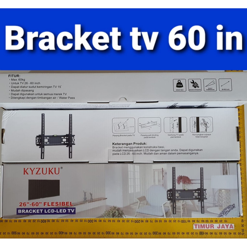 Jual KYUZU Tv LCD Bracket Braket Tv LED 26 - 55 inchi besar big ...