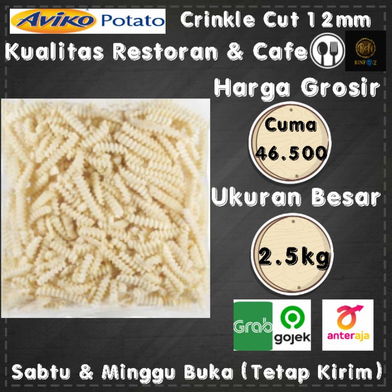 Jual KENTANG FROZEN AVIKO CRINKLE GORENG FRENCH FRIES MAKANAN BEKU ...