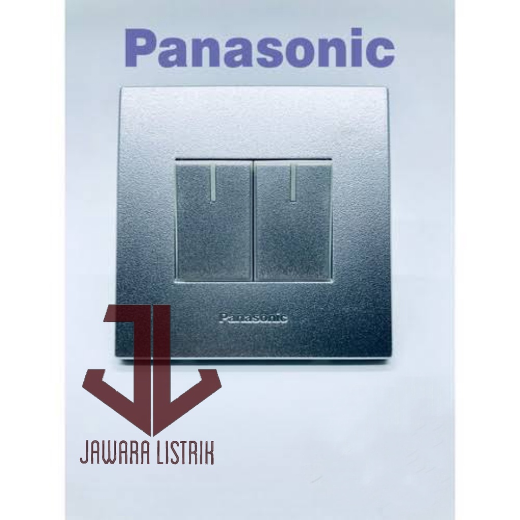 Jual SAKLAR PANASONIC SAKLAR SERI SILVER STYLE SAKLAR ISI 2 ECO B ...