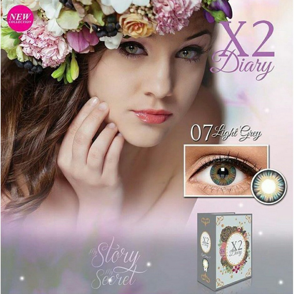 Jual SOFTLENS x2 diary grey no7 light grey | Shopee Indonesia