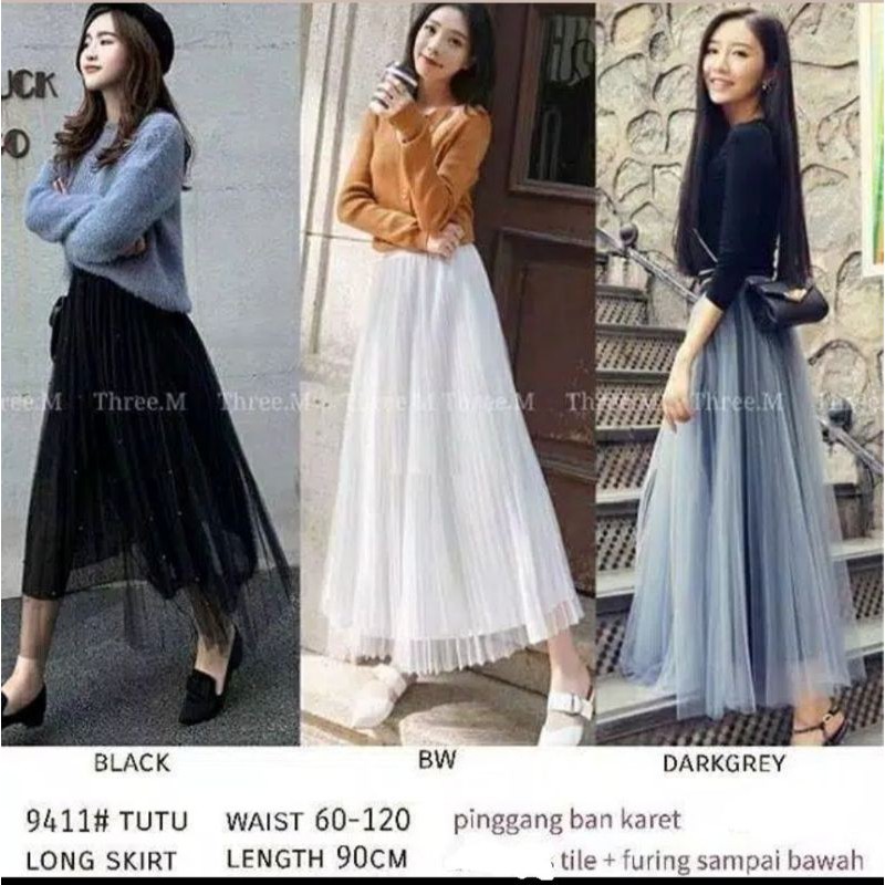 Jual READY! Best seller Rok tutu panjang premium 3 lapis tutu hijab ...