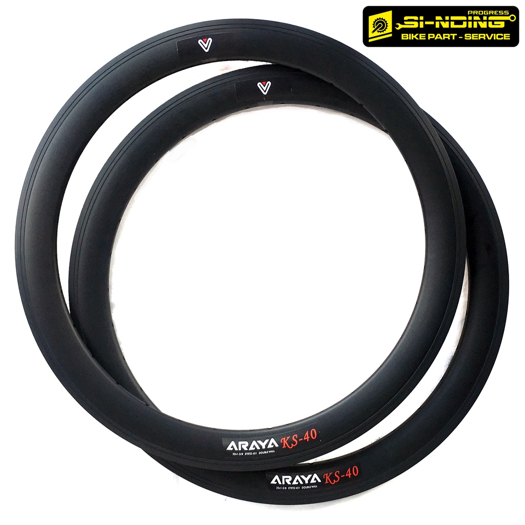 Jual Velg Rims Sepeda Araya 20 1 3/8 Lubang 32 Hole Etrto 451 Velg 22 ...