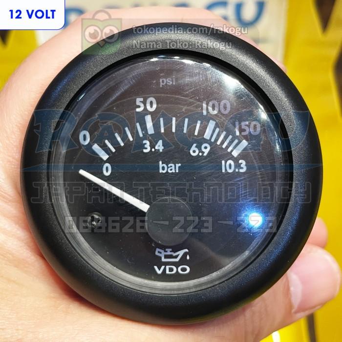Jual VDO Oil Pressure Gauge 12 V BAR PSI - Meter Tekanan Oli VDO 12 Volt | Shopee Indonesia