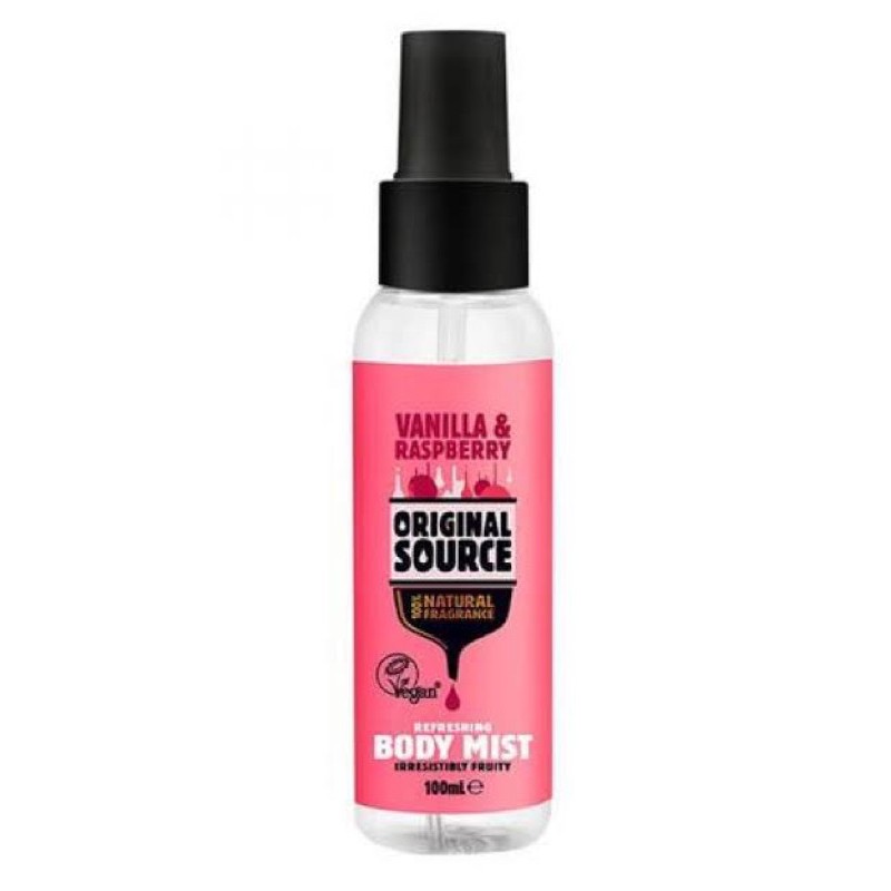 Jual Original Source Refreshing Body Mist Vanilla & Raspberry Parfum ...