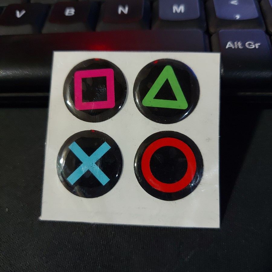 Jual Sticker Timbul Resin Button Stik Joystick PS PlayStation ...