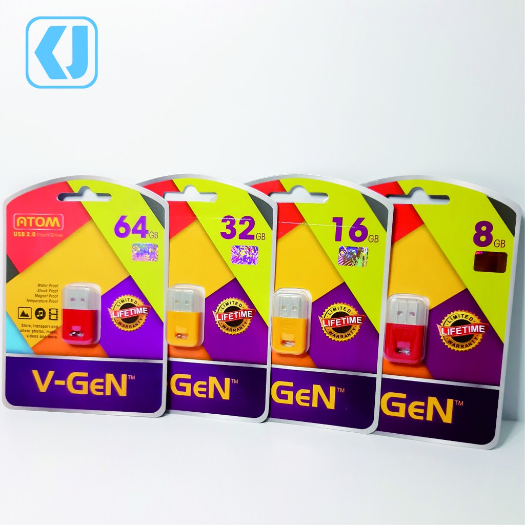 Jual Flashdisk USB V-Gen Atom 4GB 8GB 16gb 32gb 64gb 128GB Original ...