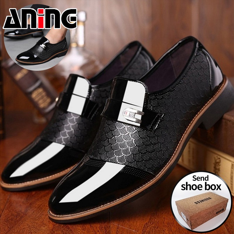 Jual 【Ready stock】Sepatu Pantofel Santai Kasual Kerja Kuliah Pria Cowok ...