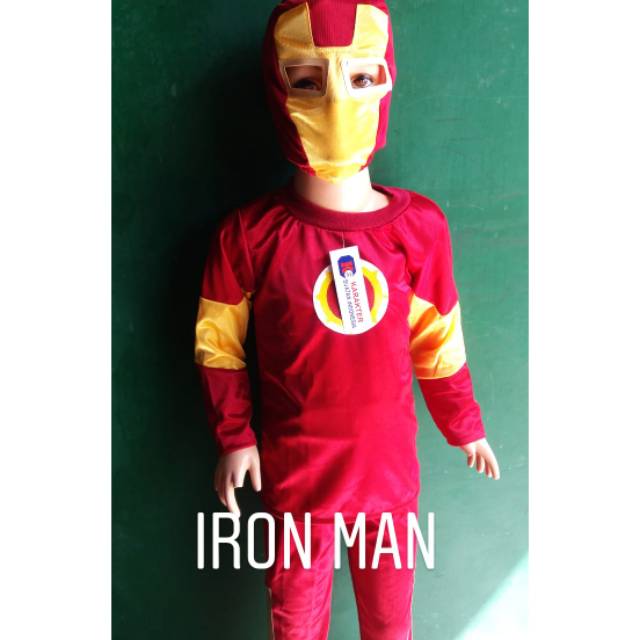 Jual Kostum anak karakter super hero ironman iron man | Shopee Indonesia