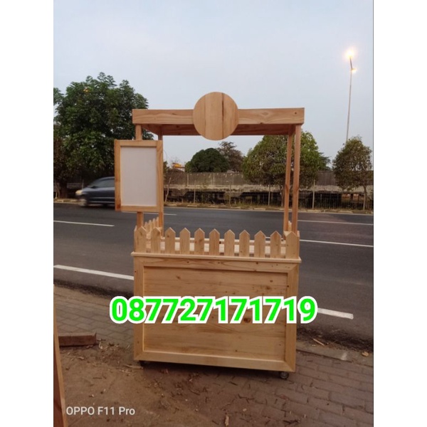 Jual gerobak minimalis/gerobak kayu | Shopee Indonesia