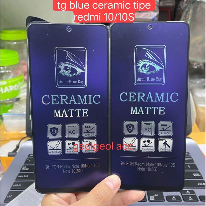 Jual temper blue ceramic tipe redmi 10/redmi 10S anti pecah | Shopee ...