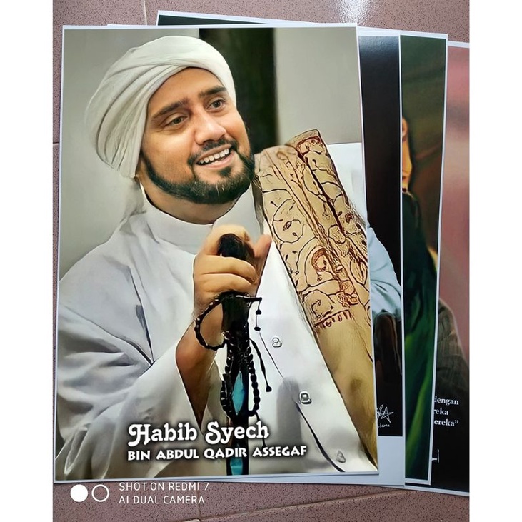 Jual poster ukuran 50*70cm habib syech bin abdul qadir assegaf luster ...