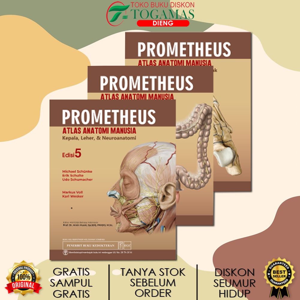 Jual PROMETHEUS ATLAS ANATOMI MANUSIA 1 SET (BERWARNA) ED. 3 & ED. 5 ...